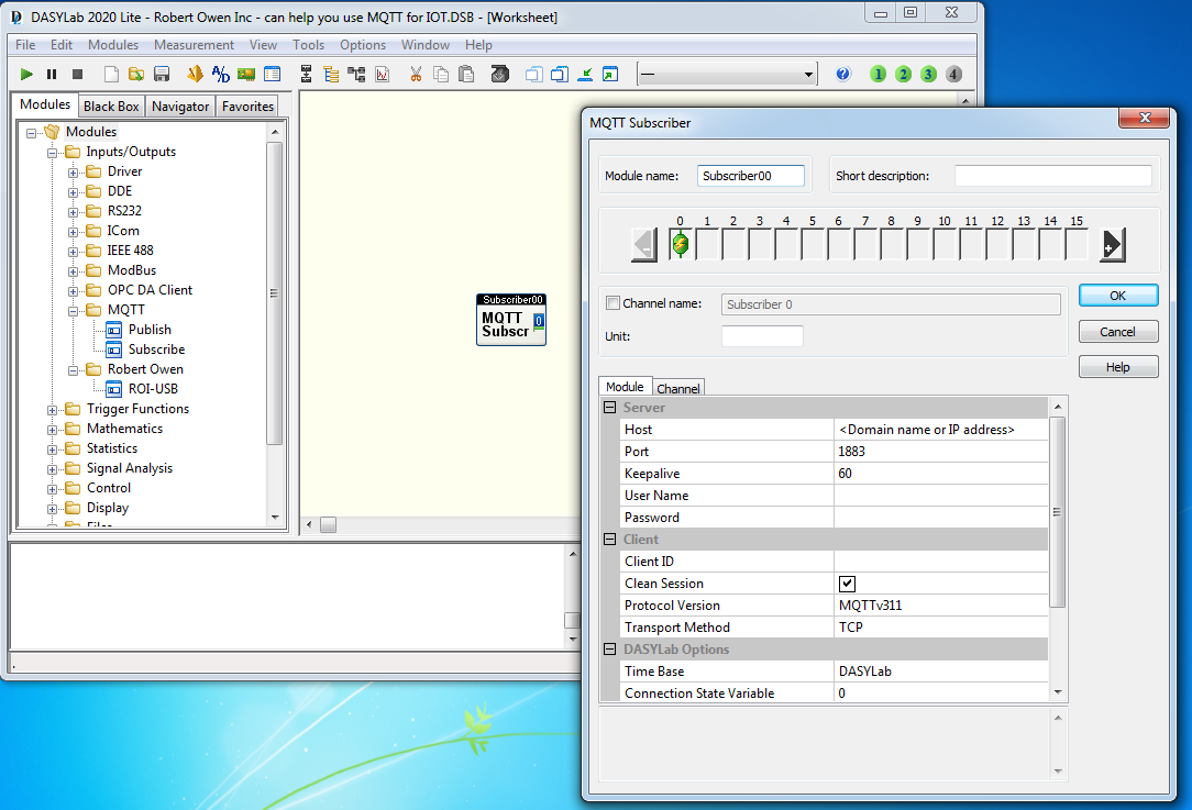 Start With Mqtt In Dasylab Sensor Monitoring Solutions Sensor Measurement Solutions Robert